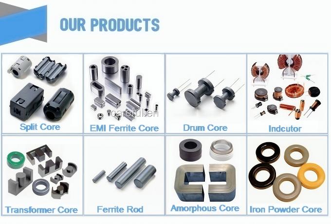 High Permeability 2Pins DR Type Ferrite Drum Core EMI ni zn ferrite core
